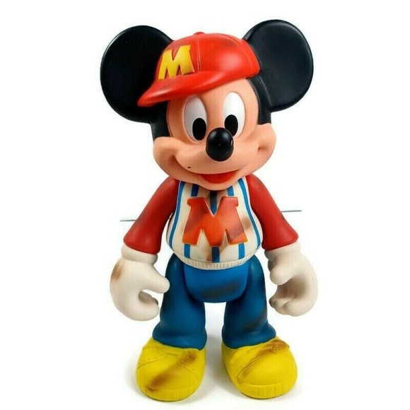 Disney | Toys | Vintage 6s Disney Mickey Mouse Baseball Player Hard ...